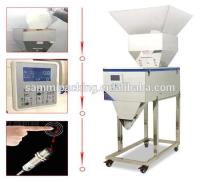 China High Quality 100-3000g Weighing Machine Semi Automatic Spice Powder Weighing Filling Machine Vibration Weigher with Big Hopper for sale