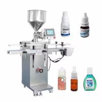 China High Quality Automatic Vertical Paste Filling Machine Cream Hot Sauce Ketchup Filling Machine with Conveyor and Touch Screen for sale