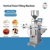 China High Quality Automatic Vertical Paste Filling Machine Cream Hot Sauce Ketchup Filling Machine with Conveyor and Touch Screen for sale