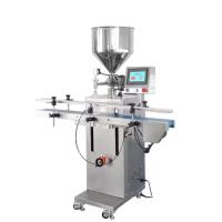 China High Quality Automatic Vertical Paste Filling Machine Cream Hot Sauce Ketchup Filling Machine with Conveyor and Touch Screen for sale