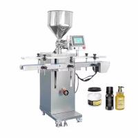 China High Quality Automatic Vertical Paste Filling Machine Cream Hot Sauce Ketchup Filling Machine with Conveyor and Touch Screen for sale