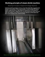 China Automatic Heat Shrink Steam Tunnel Drinking Bottled Water Shrinkable Film Wrapping Packaging Machine for sale