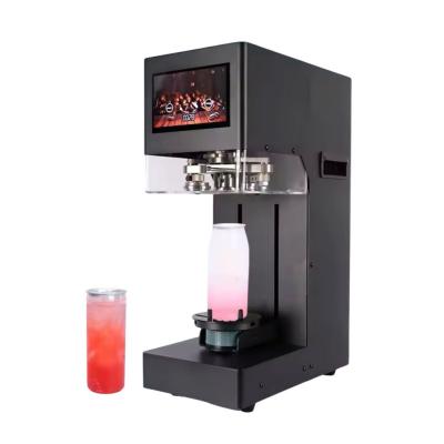 China 2025 New Touch Screen Intelligent PET/Aluminum Can Sealing Machine High Efficiency Canning Machine for Bubble Tea Shop for Sale for sale