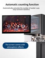 China 2025 New Touch Screen Intelligent PET/Aluminum Can Sealing Machine High Efficiency Canning Machine for Bubble Tea Shop for Sale for sale