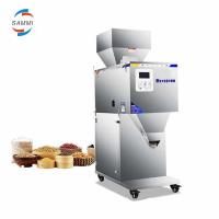China Newest 100-2500g Large Capacity Tea Dispensing Machine Powder Filler Semi Automatic Weighing Machine for sale