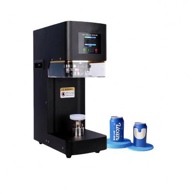 China Aluminium PET Cans Beverage Semi-Automatic Tin Can Juice Soft Drinks Making Canning Sealing Machine for sale