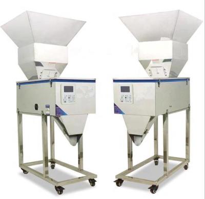 China High Quality 100-3000g Semi Automatic Granule/Powder/Rice/Coffee/Spice Weighing Filling Machine with Big Funnel for sale