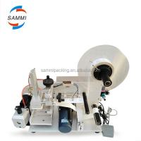 China New Design Semi Automatic Flat Self Adhesive Sticker Wrap Corner Box Labeling Machine for sale