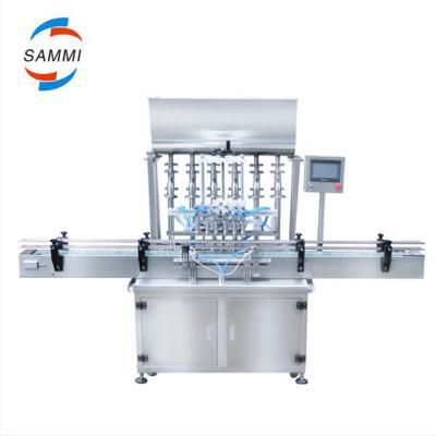 China Automatic 4 Heads Face Beauty Cream Vertical Cosmetics Paste Bottle Filling Machine With Feeding Pump for sale