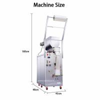 China Multi-purpose 4 Side Seal Sachet Packing Honey Jam Syrup Viscous Liquid Bag Filling Packing Machine for sale