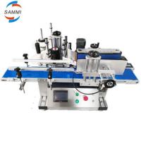 China Semi-Automatic Round Bottle Labeling Machine with PLC Touch Screen and 1 Year Warranty for High Accuracy Space Saving Operation for sale