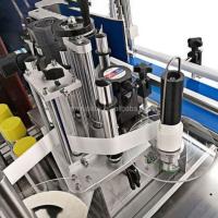 China Semi-Automatic Round Bottle Labeling Machine with PLC Touch Screen and 1 Year Warranty for High Accuracy Space Saving Operation for sale