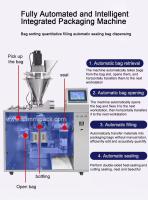 China Automatic Vertical Bag Filling Sealing Machine for Nuts Sugar Coffee Grains Dry Fruits Premade Stand Pouch Packaging for Food for sale