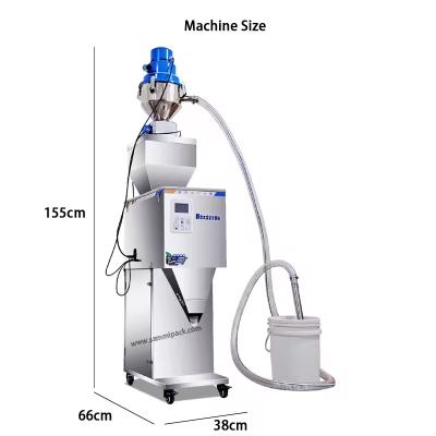 China 50-5000g Large Capacity Grain Rice Coffee Weighing Filling Machine With Big Hopper for sale