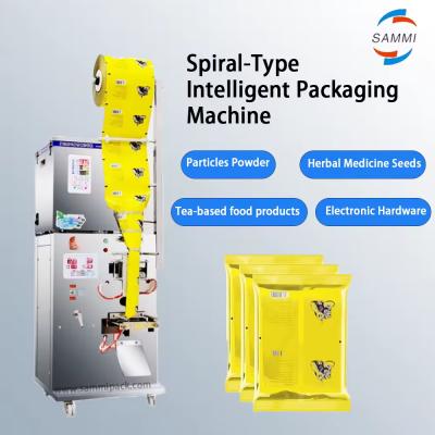 China 2-100g Spiral Feeding Automatic Particle Snack Nuts Tea Pouch Bag Packing Machine for sale