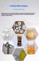 China Highly Efficient Semi Automatic Plastic Glass Can Bottle Jar Aluminum Foil  Lid Induction Sealing Machine for sale