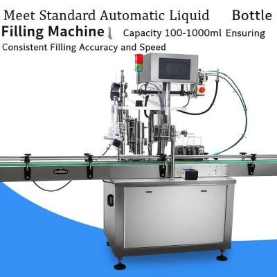 China Meet Standard Automatic Liquid Bottle Filling Machine Capacity 100-1000ml Ensuring Consistent Filling Accuracy and Speed for sale