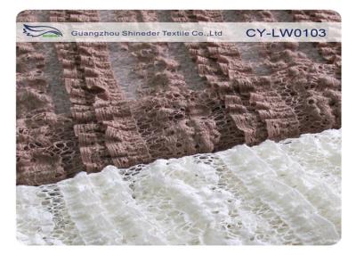 China Customized Color Stretch Lace Breathable Fabric With 130cm Width SGS CY-LW0103 for sale