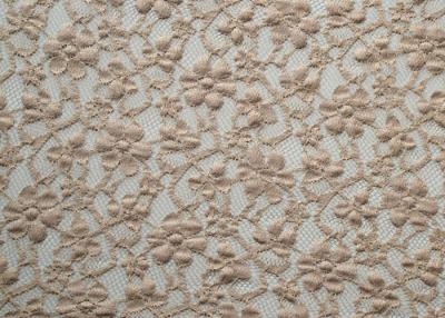 China Allover Nylon Rayon Stretch Lace Fabric / Elastic Floral Lace Fabric CY-LW0104 for sale