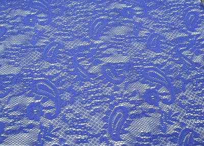 China High Tenacity Purple Polyester Lace Fabric of Cashew Design CY-CT8503 for sale