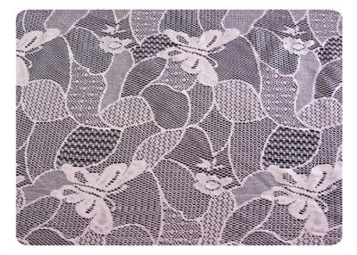 China Butterfly Pattern Polyester Lace Fabric , OEM / ODM Offer CY-CT8515 for sale