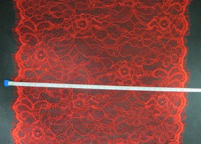 China Red Color Eyelash Lace Trim for Wedding Dress , Underwear CY-HB0005 for sale
