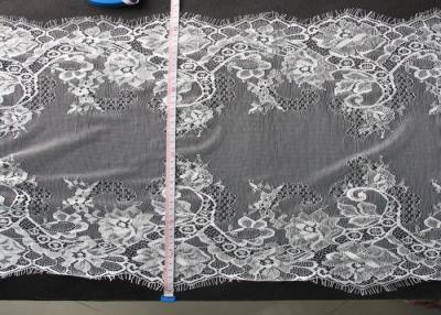 China Fashion White Dress Eyelash Lace Trim With 43cm Width CY-HB3211 for sale