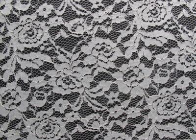 China 150CM Chemical Corded Flower Lace Fabric 40% Nylon + 60% Cotton CY-DK0004 for sale