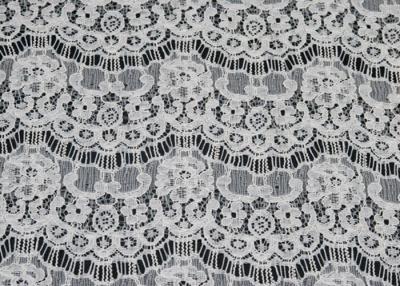 China Eyelash Corded Lace Fabric Water Soluble , Stretchy Nylon Cotton Fabric CY-LW0716 for sale