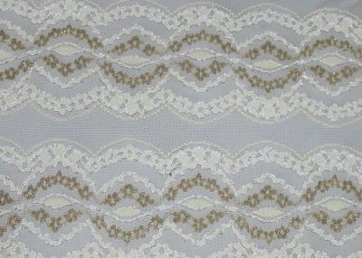 China Underwear Metallic Lace Fabric Nylon Polyester Spandex Material CY-LW0798 for sale