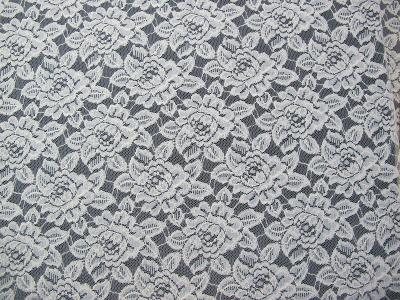 China Allover Guipure Cotton Nylon Lace Mesh Fabric / Floral Lace Fabric SGS for sale