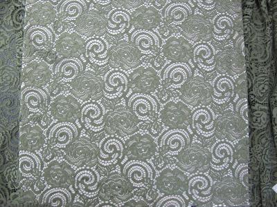 China Flower Nylon Lace Fabric Knitted For Garment With Non-Stretch Lace for sale