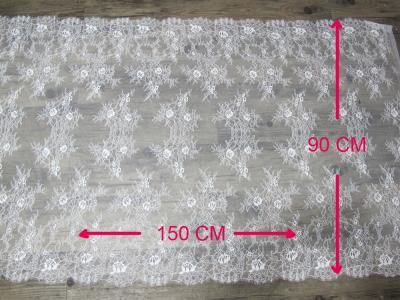 China High Tenacity White Bridal Allover Lace For Wedding Dress CY-HB0457 for sale