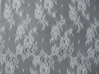 China Nylon Elegant Eyelash White Lace Trimming Exquisitely Made 150cm CY-HB0594 for sale