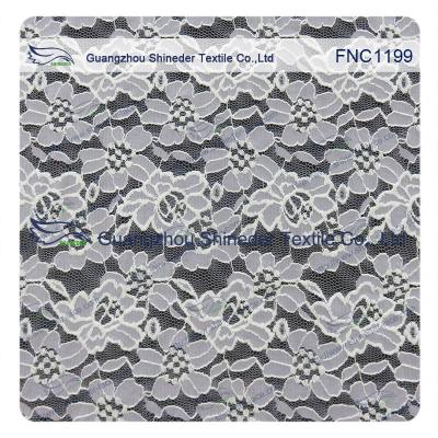 China Cotton Nylon Lace Fabric of Floral pattern for Fashion Garments, Wedding Dress for sale
