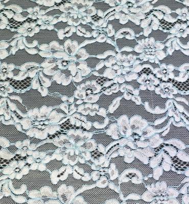 China Cotton Nylon Cord Lace Fabric floral flower pattern for garmen wholesale for sale
