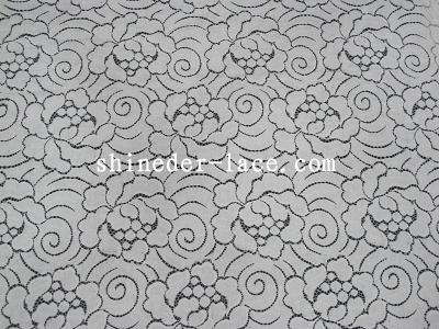 China Comfortable And Breathy Cotton Nylon Lace Fabric Delicate Floral Pattern For Clothing SYD-0171-1 for sale
