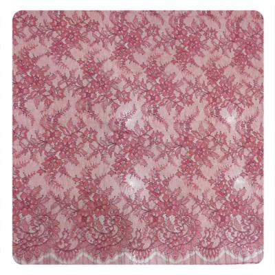 China Beautiful Red And Blue Eyelash Lace Trim By The Yard For Wedding Dress for sale