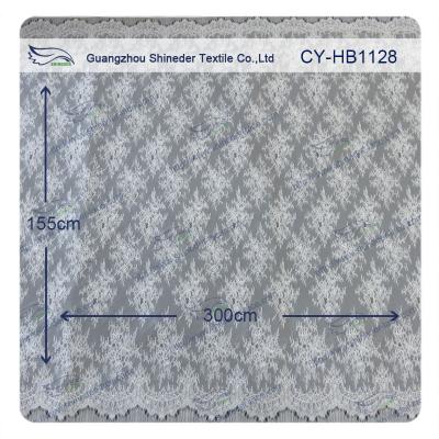 China Beautiful Floral Chantilly Lace For Wedding Dress / Ladies Garment for sale