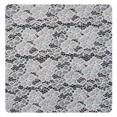China Fashion Pink Flower Cotton Nylon Lace Fabric for Wedding Dresses for sale