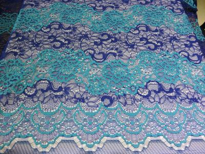 China Beautiful Floral Cotton Nylon Lace Fabric By The Yard With Eco-Friendly Dyeing for sale
