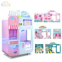 China Fully Automatic Cotton Candy Machine In Mall Customized Fairy Floss Vending Machine for sale