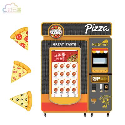 China Revolutionary 55 Inch Touch Screen Pizza Vending Machine Ideal for Pepperoni Lovers 60 Pizza Capacity for sale