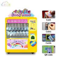 China Easy Refilling Candy Dispenser Vending Machine 200KG Chocolate Sugar Beans Dispenser Machine for sale