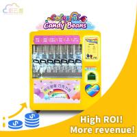 China Steel Automatic Chocolate Sugar Beans Dispenser Machine For Shopping Centers for sale