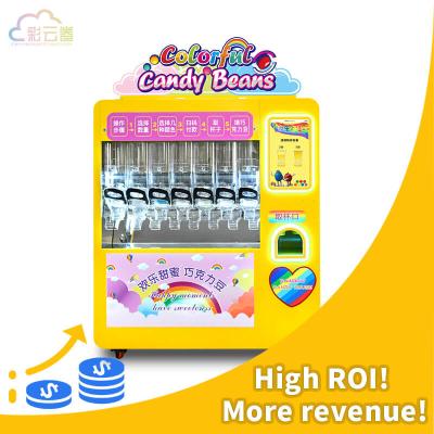 China Steel Automatic Chocolate Sugar Beans Dispenser Machine For Shopping Centers for sale