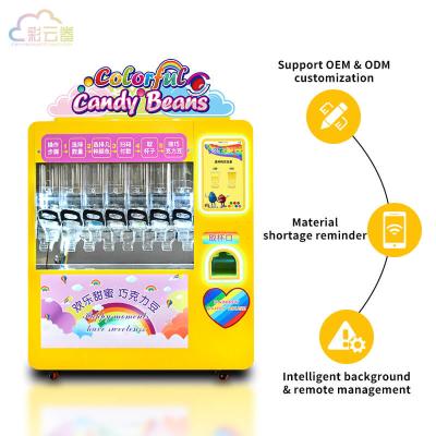 China Compact Candy Dispenser Vending Machine Customized Color For Shopping Mall for sale