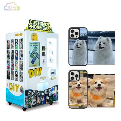 China AC 220V/50HZ Power Supply Phone Case Printing Vending Machine in White Color for Plastic Cases for sale