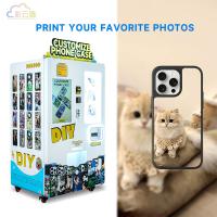 China 27-Inch/32-Inch Wave Crystal Display Cell Cell Phone Case Vending Machine with Touch Screen L113*W87*H220cm for sale