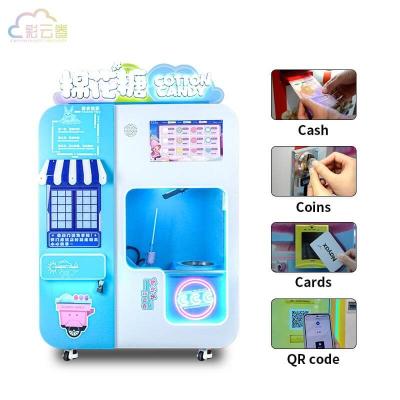 China Effortless Cleaning Automatic Fairy Floss Vending Machine 1KG Sugar / 35-40 Candies for sale